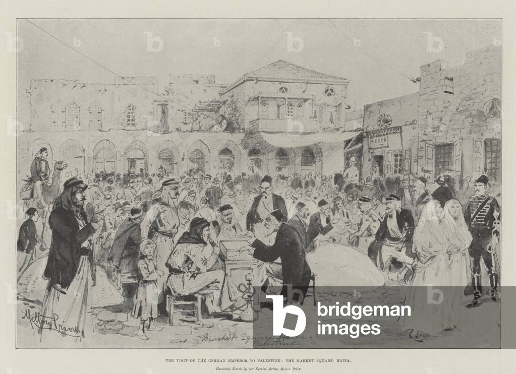 Image of The Visit of the German Emperor to Palestine, the Market by ...