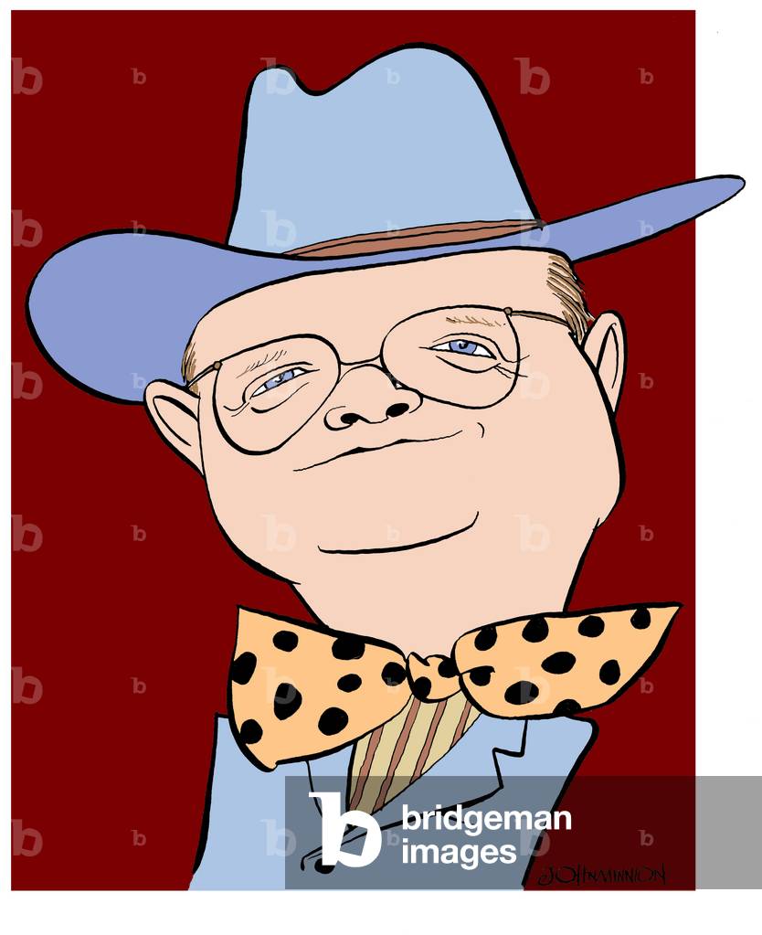 Image of Truman Capote, caricature by John Minnion by Minnion, John (b ...