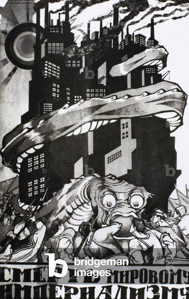 Image of Soviet propaganda poster. Death to World Imperialism. by Moor ...