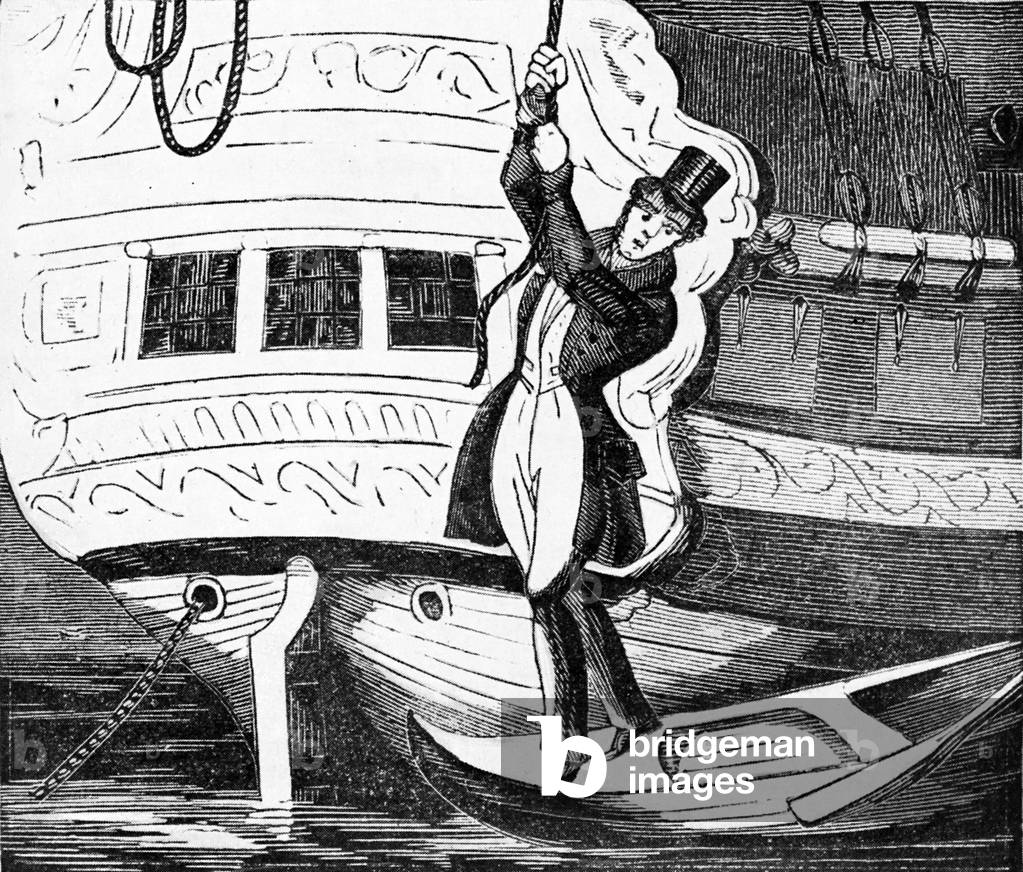 Image of Aaron Smith escapes from the pirate ship