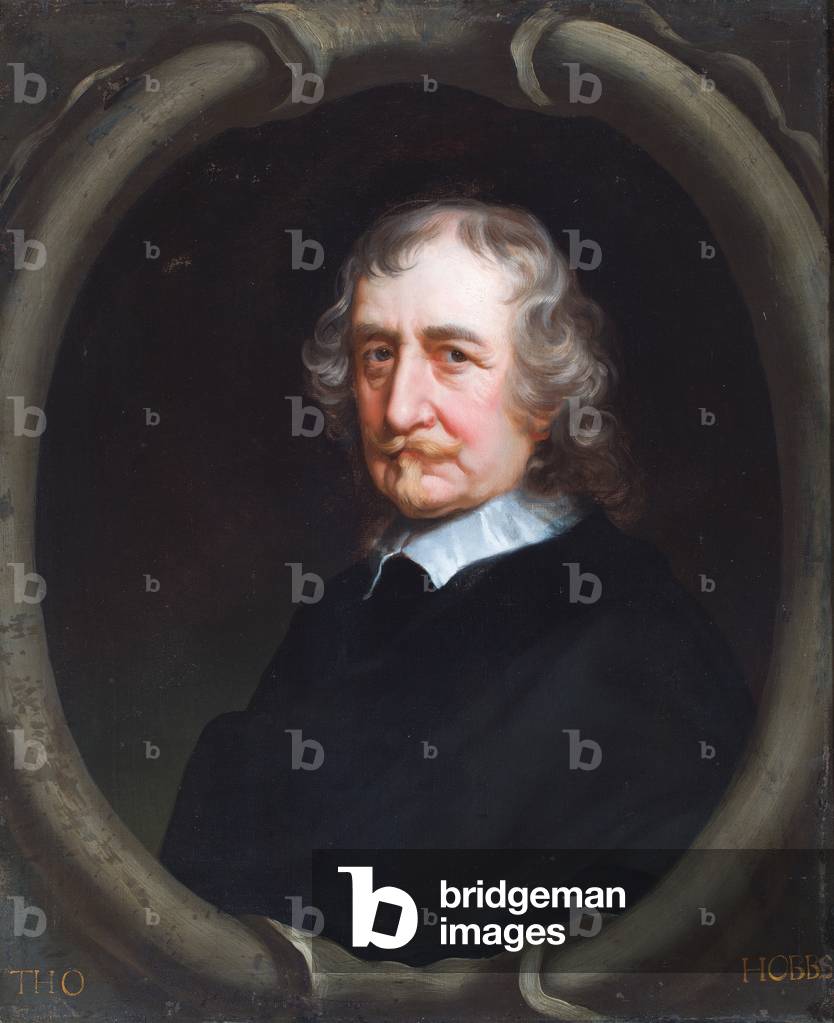 Image of Portrait of Thomas Hobbes of Malmesbury, the Philosopher (oil ...