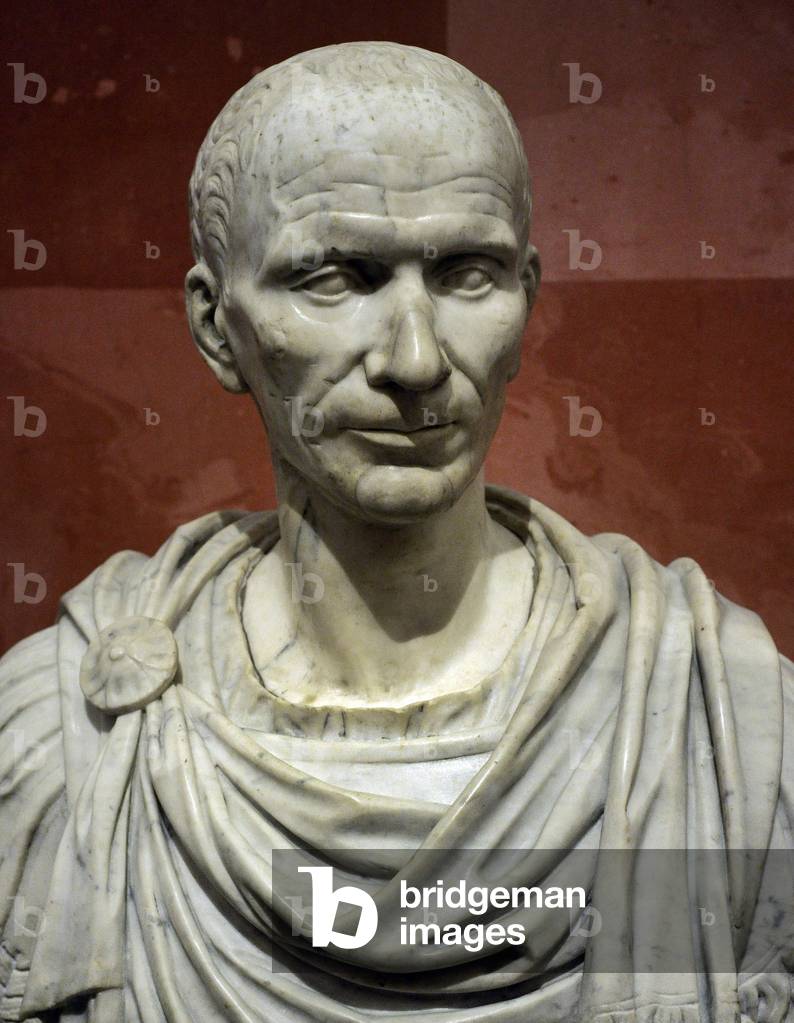 Image of Portrait of Julius Cesar (100 BC-44 BC). Bust. 16th Italian,