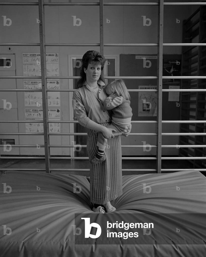 Image of Mother and her child in the school gym which is by Stephenson ...
