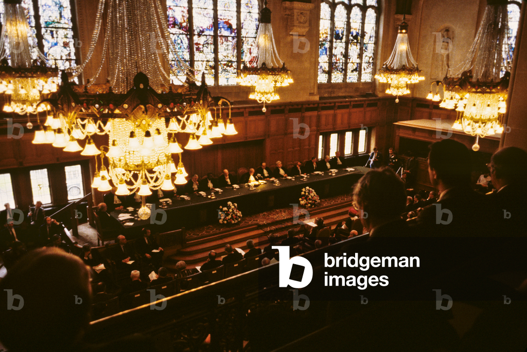 Image of Judges on the bench participate in the anniversary ceremony of ...