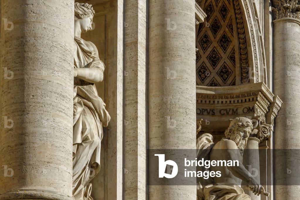 Image of Abundance and Oceanus, statues by Filippo della Valle (1698 ...