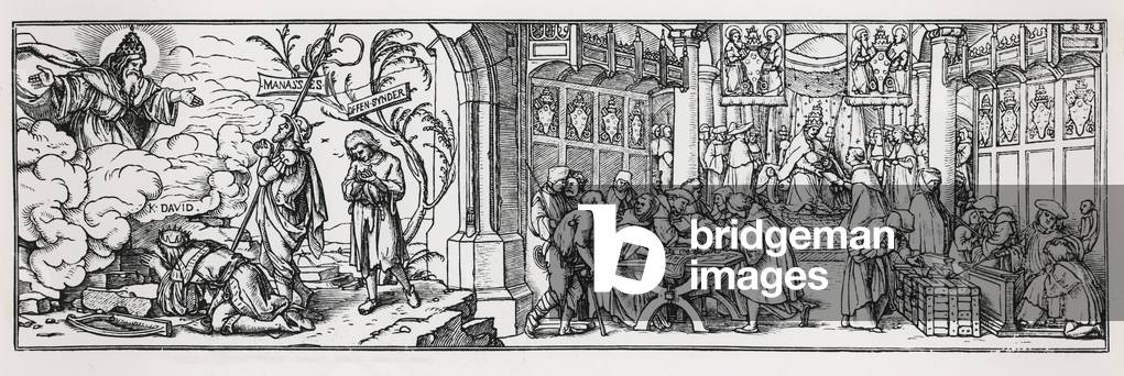 Image of Anti-Catholic caricature denouncing the corruption of the Pope ...