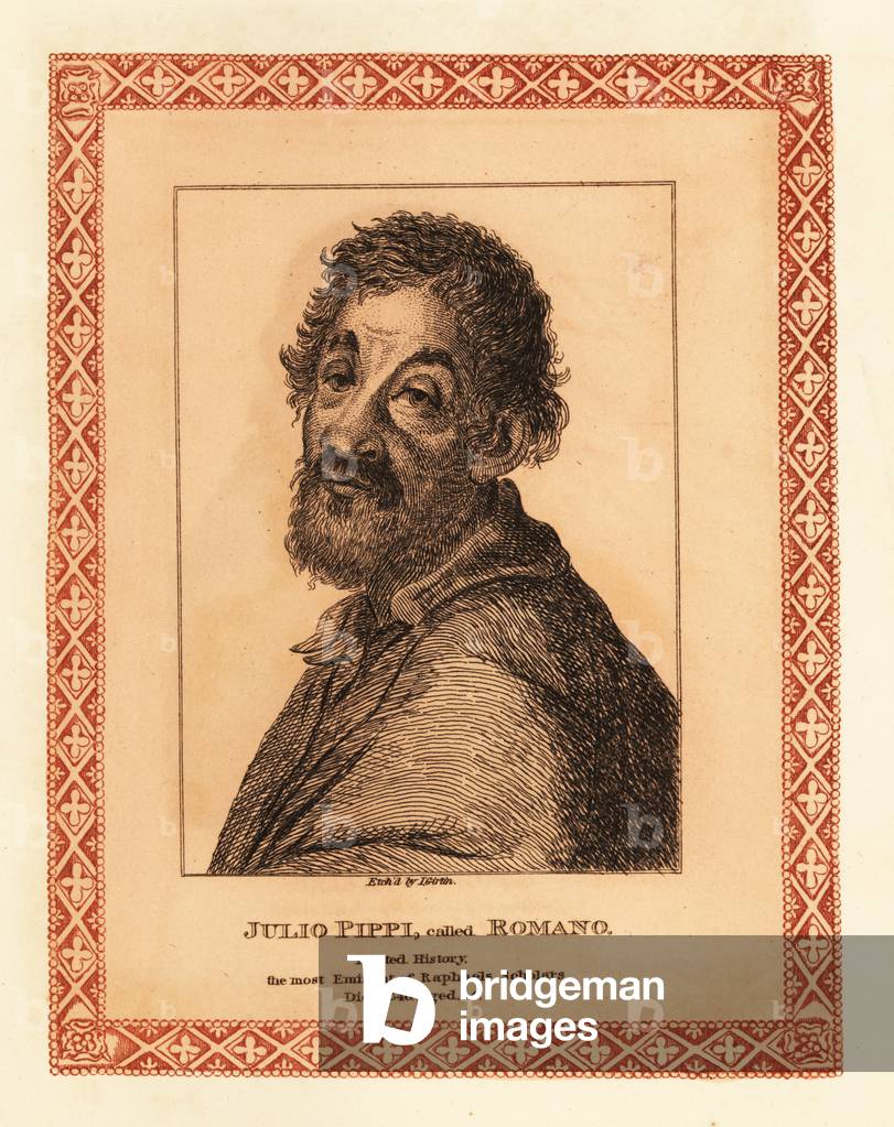 Image of Giulio Romano, Italian Mannerist painter and architect. 1817 ...