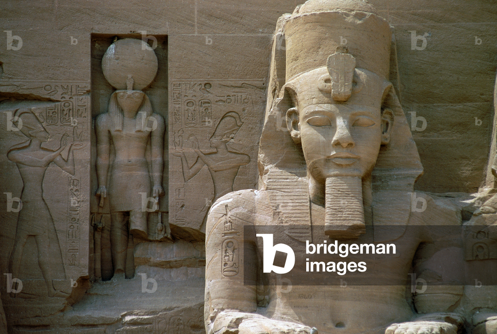 Image of The great temple of Abu Simbel, (sculpture) by Photo Josse