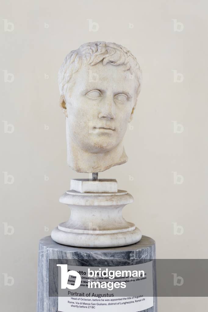 Image of Portrait of Augustus, head of Octavian before he was appointed