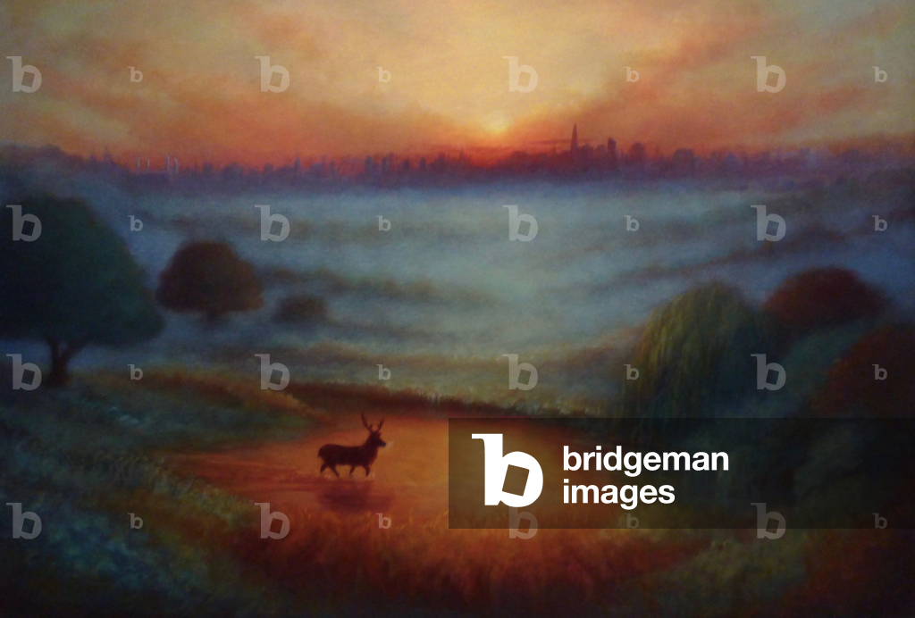 Image of Beyond the Bracken, 2024 (oil on canvas) by Campbell, Lee