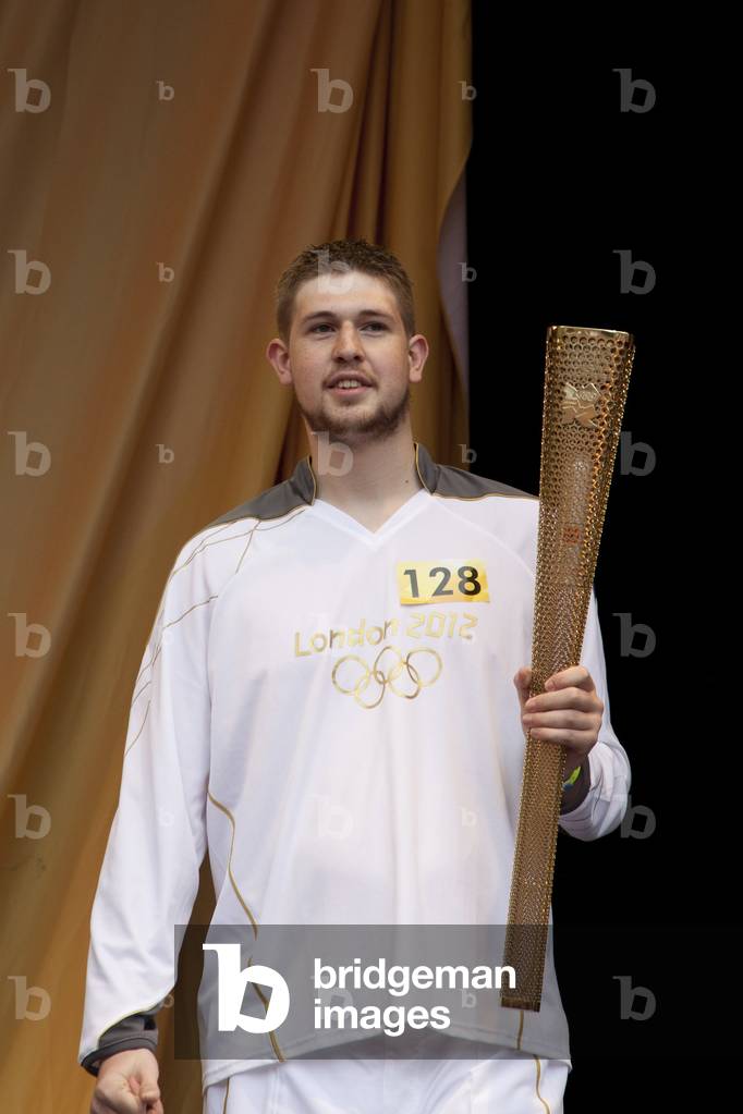 Image of Ross Morrison torch bearer Olympic Torch Relay George Square 8th