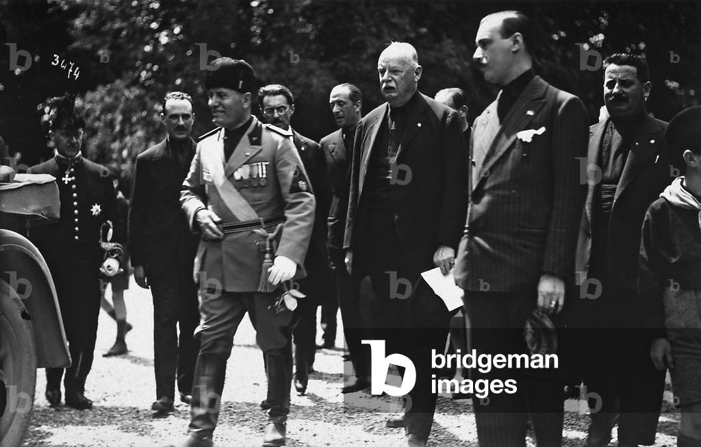 Image of Album showing the visit made by S.E. Benito Mussolini to by ...