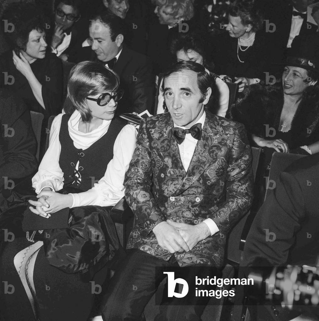 Image of Charles Aznavour and his daughter, 1971 (photo)