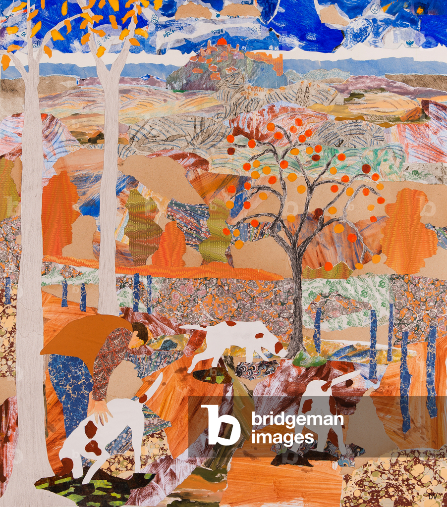Image of Searching for truffles, 2016 (collage) by Verulam, Dione