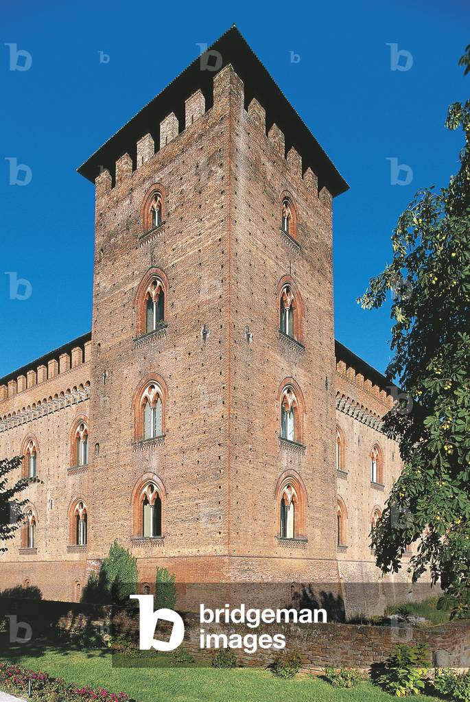 Image of Corner tower of Visconti Castle, built between 1360 and 1365