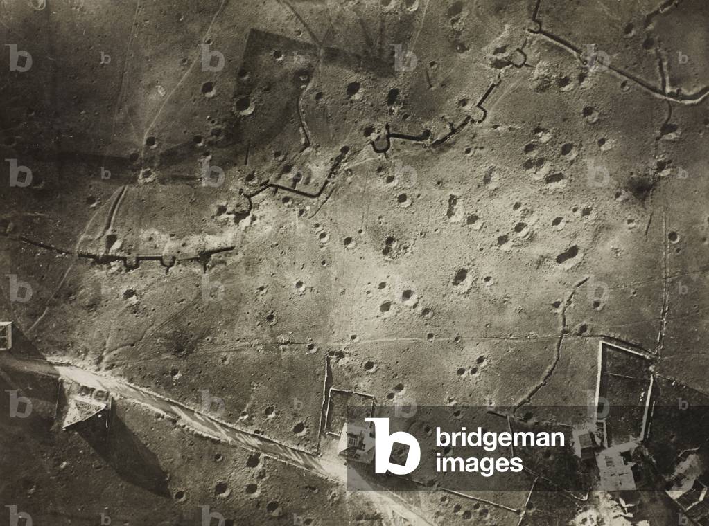 Image of Aerial view of trenches at Gallio, December 8, 1917, World