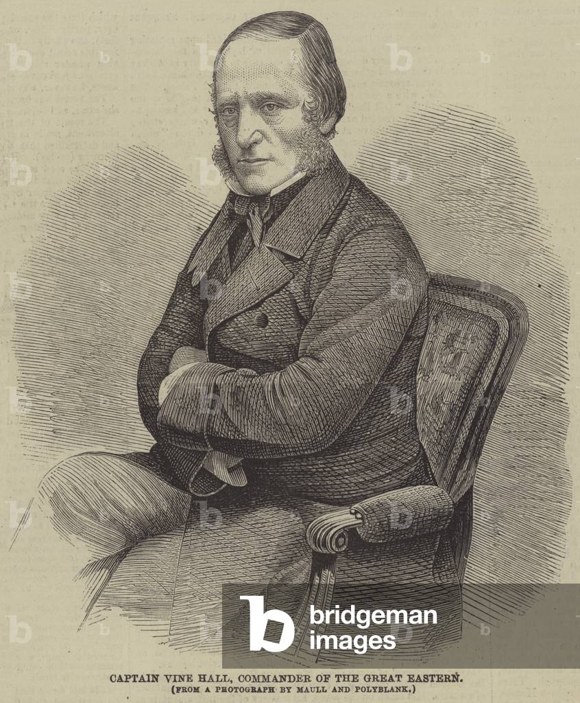 Image of Captain Vine Hall, Commander of the Great Eastern (engraving ...