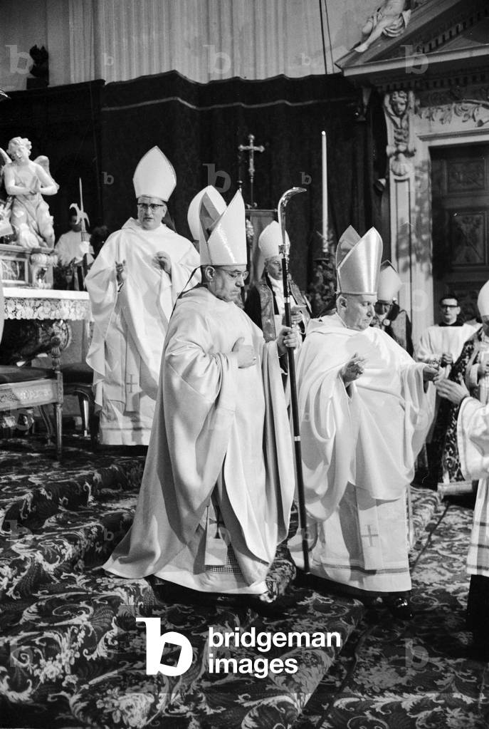 Image of Switzerland Bishop Anton Hänggi, 1968 (b/w photo)
