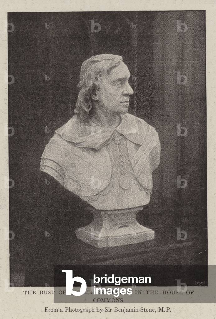 Image of The Bust of Oliver Cromwell in the House of Commons by English ...