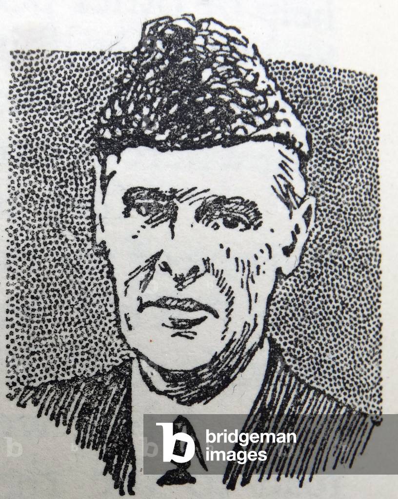 Image of Line drawing of Muhammad Ali Jinnah