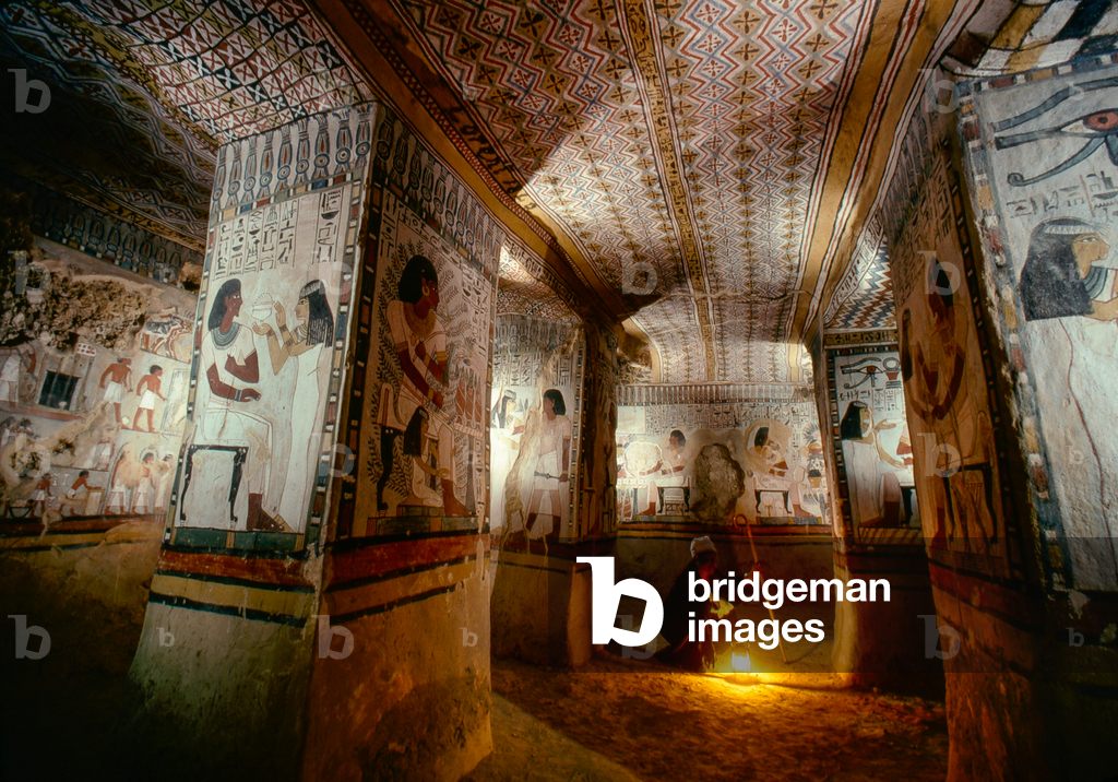 Image of Tomb built for Sennefer of Thebes in Sheikh Abd el by ...