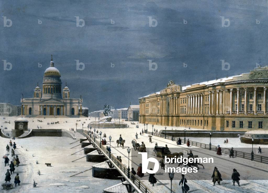 Image of View of Issac Church and Bridge, Senate Square and Peter by ...