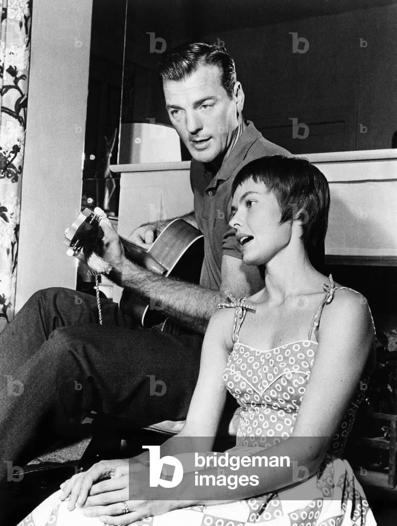 Image of Decathalon Champion Bob Mathias and wife Melba, 1950s