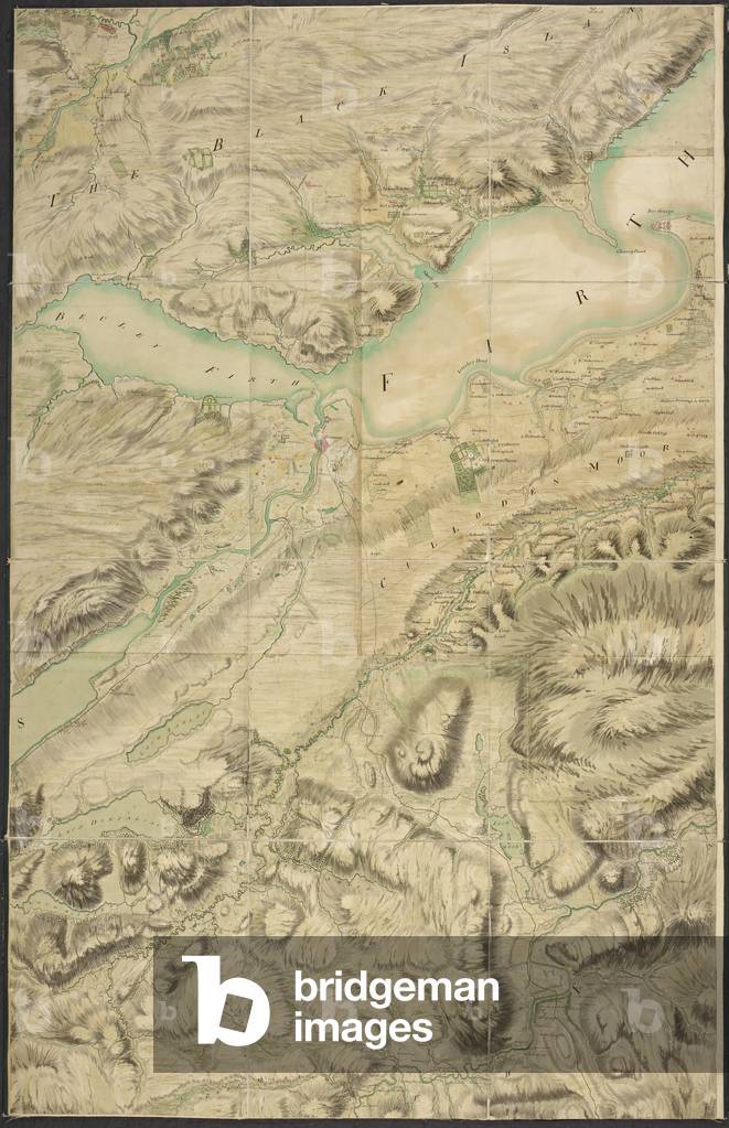 Image of Map of post Jacobean Scotland in 1755, 10 years after