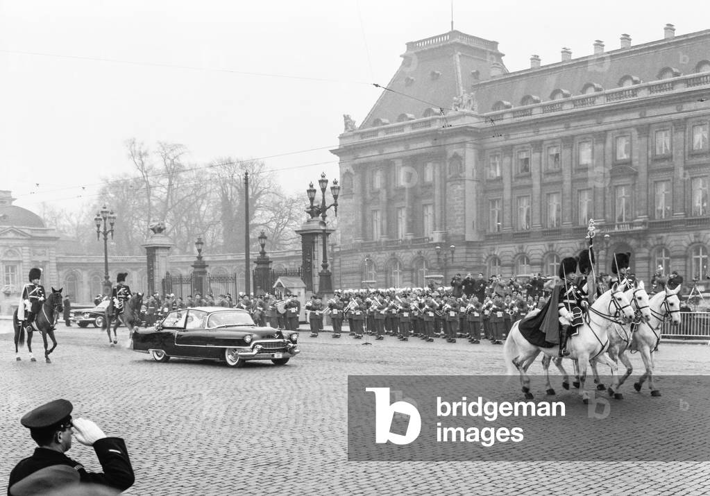 Image of Wedding of king of Belgians Baudouin 1st and Fabiola (Fabiola