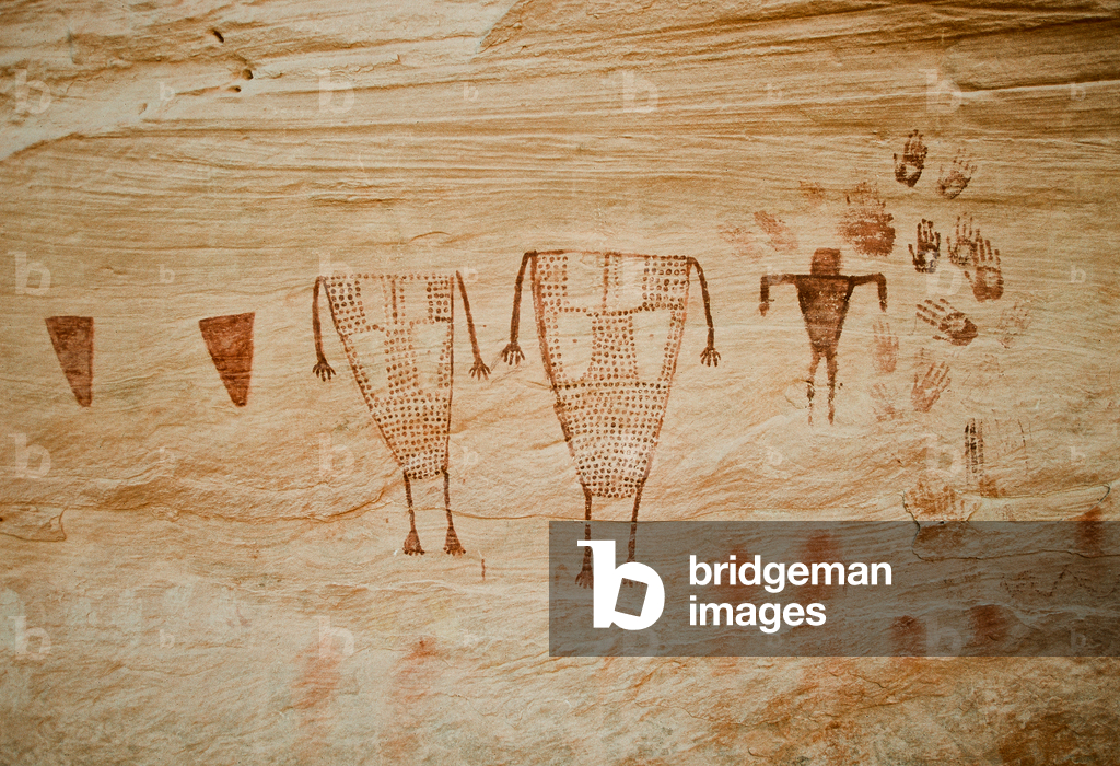 Image of rock art of the Anasazi and other pueblo dwelling early by ...