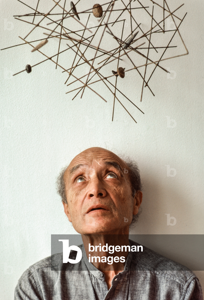 Image of Portrait of artist Isamu Noguchi soon after opening his museum ...
