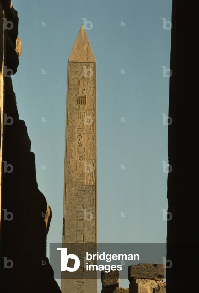 Image of Obelisk of Hatshepsut, Temple of Amun, Karnak temple complex ...