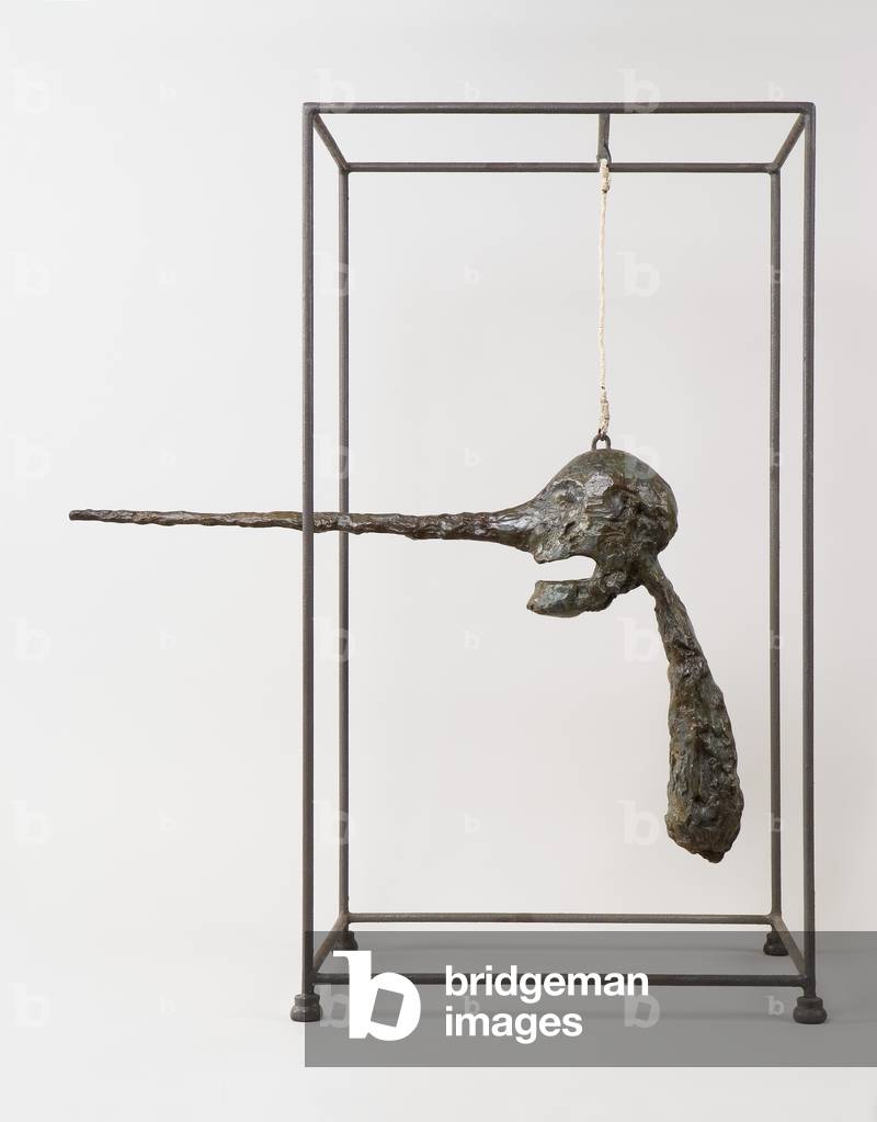 Image of The Nose, 1947 (bronze, painted metal & cotton rope) by ...