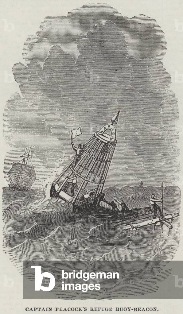 Image of Captain Peacock's Refuge Buoy-Beacon (engraving) by English ...
