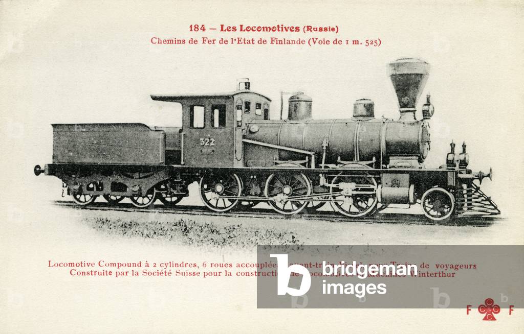 Image of Finnish railway - compound locomotive
