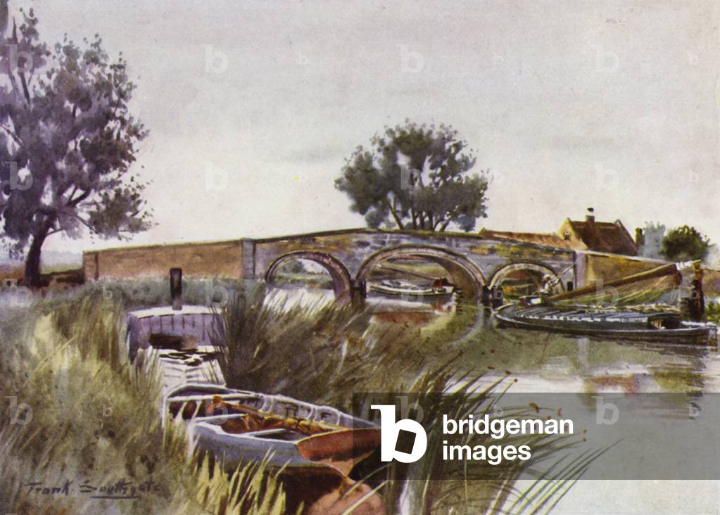 Image of Norfolk Broads: Acle Bridge (colour litho) by Southgate, Frank ...