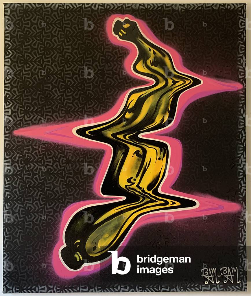 Image of 2020 Gone Bananas, 2020 (spray paint and emulsion on canvas ...