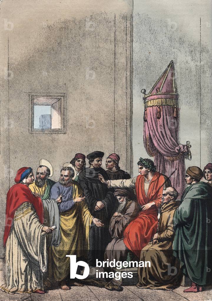 Image of The Apostles Peter and Paul quarrelling with Simon Magus infront