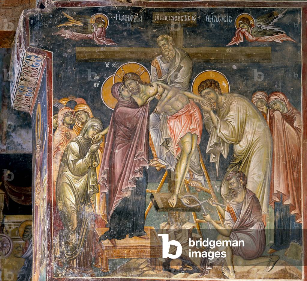 Image of Byzantine art: Descent from the Cross - Sv. Djordje, Staro by ...