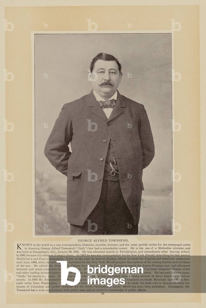 Image of Portrait of George Alfred Townsend (b/w photo) by American ...