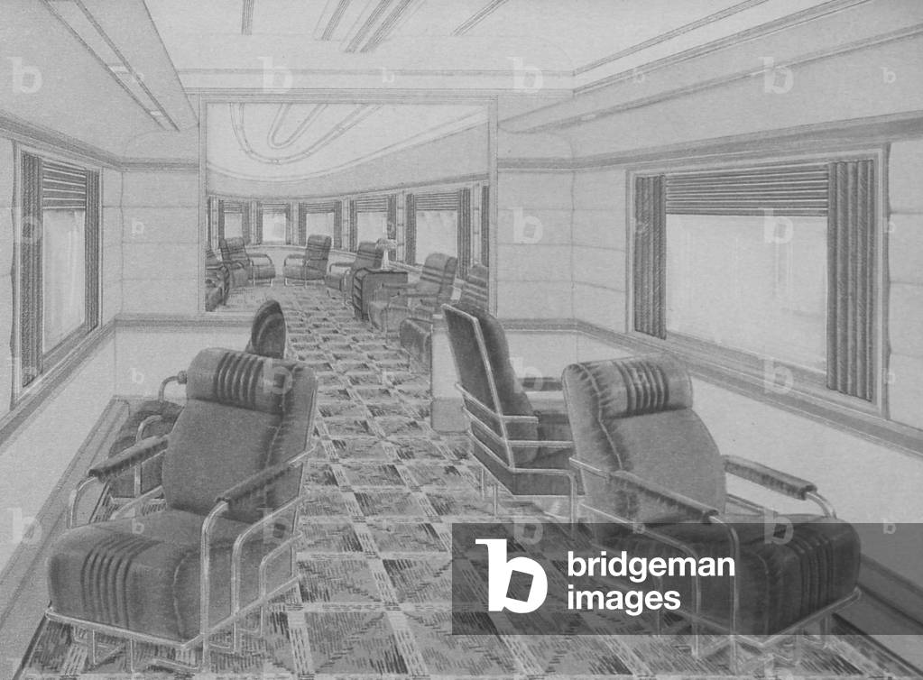 Image of The Parlor-Observation Car Of The Southern Pacific 'Daylight ...