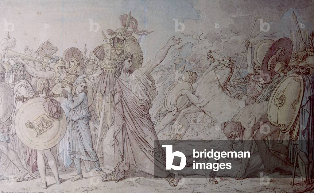 Romulus Winner of Acron (Romulus vainqueur d'Acron), by Jean Auguste ...