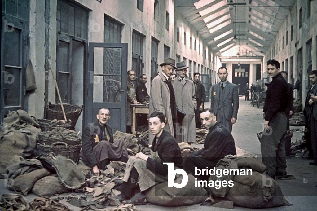 Image of A storage area in a factory in the Lodz (Litzmannstadt)