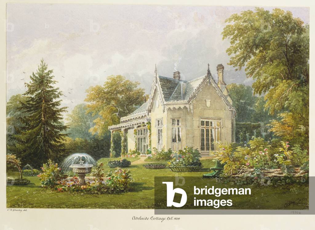 Image of Adelaide Cottage, Windsor Home Park, October 1839 (w/c with ...