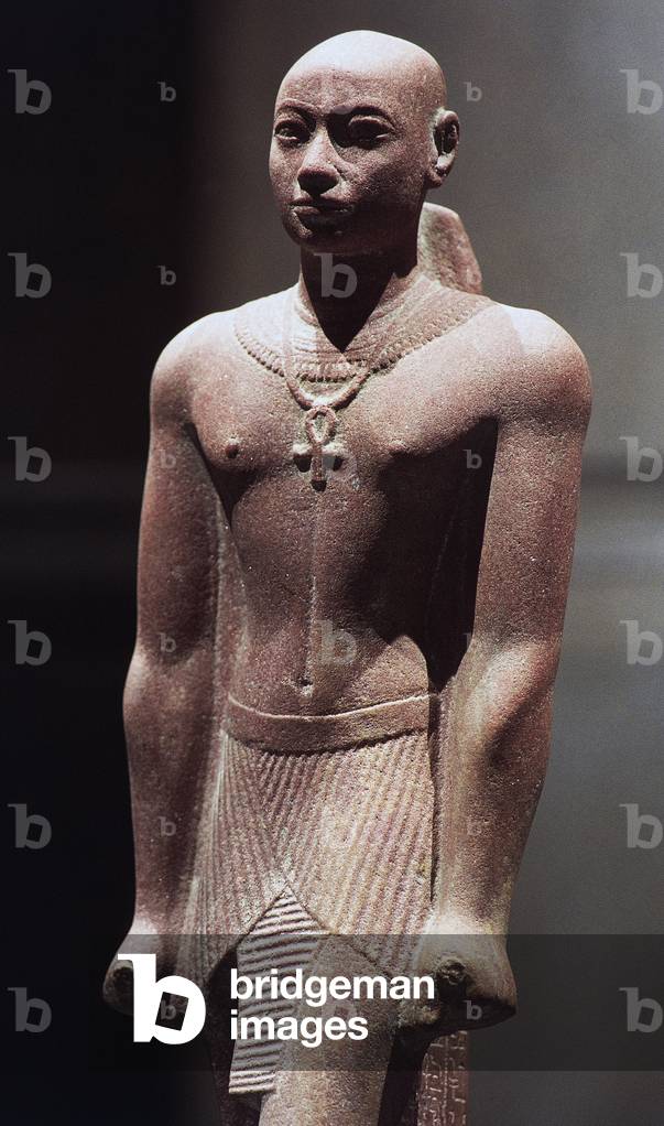 Image of Statue of god Horemakhet, from Karnak, Egypt, Egyptian ...