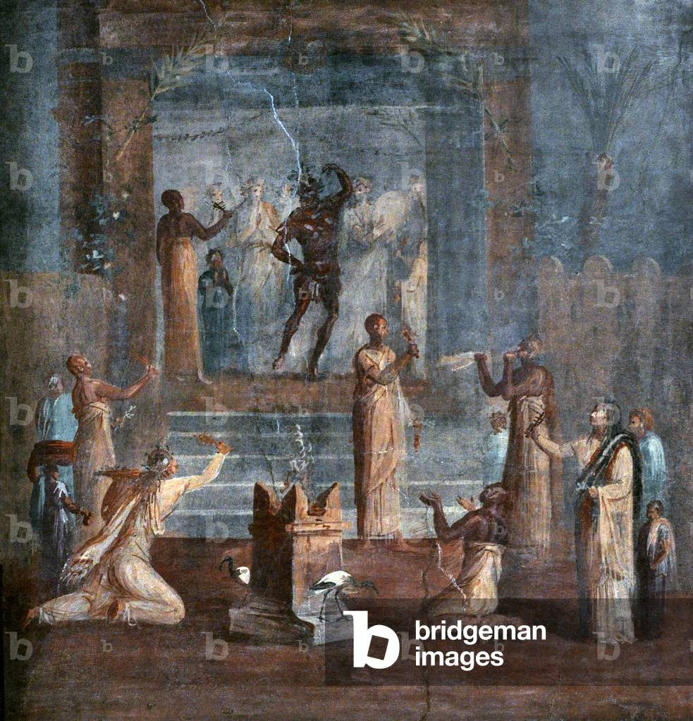 Image of Ceremony, Cult of Isis, 1st century AD, Herculaneum, Italy by ...