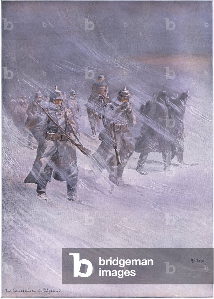 Image of German troops in Russia on the Eastern Front in winter, by ...