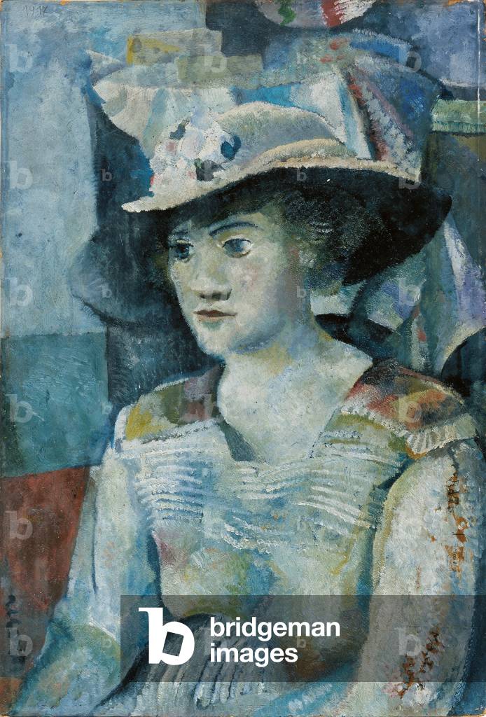 Portrait in Rose and Black (Ritratto in rosa e nero), by Primo Conti ...