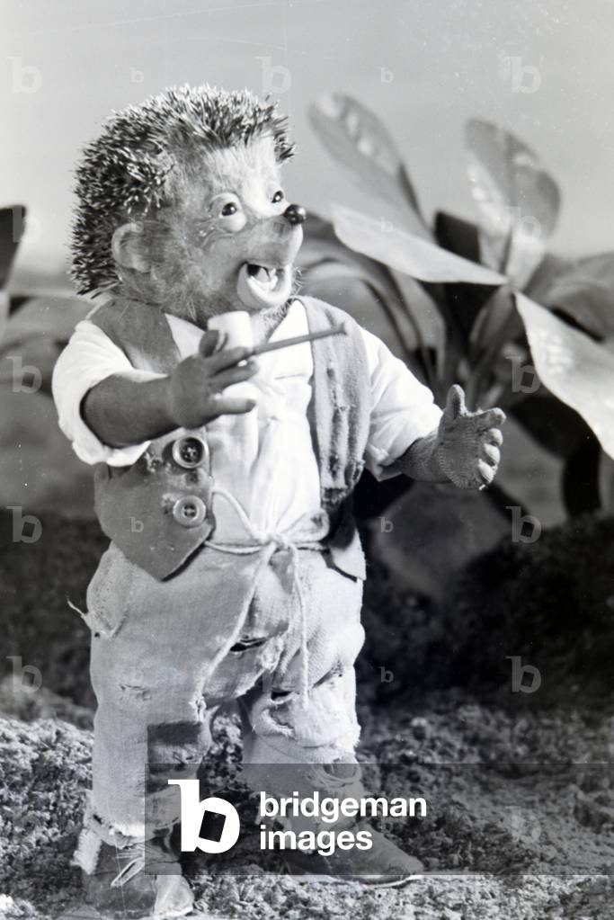 Image of Shooting on the set of the puppet movie The Rabbit