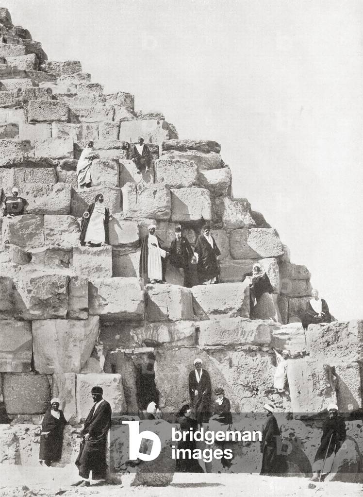 Image of One corner of the Great Pyramid of Giza aka the by English ...